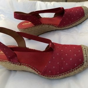 Clarks | Shoes | Clarks Artisan Espadrille Wedge Sandal | Poshmark